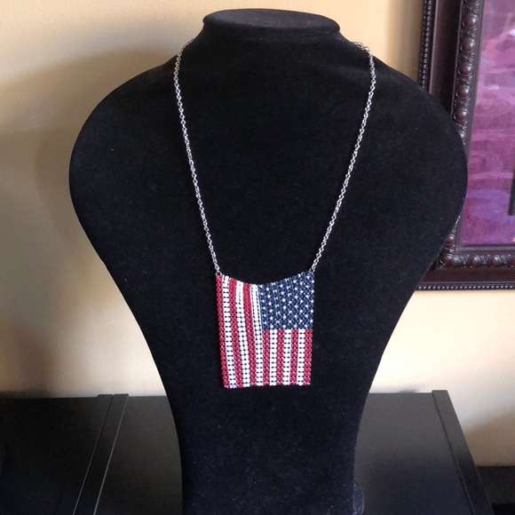 Jewelry | Stunning American Flag Necklace | Poshmark